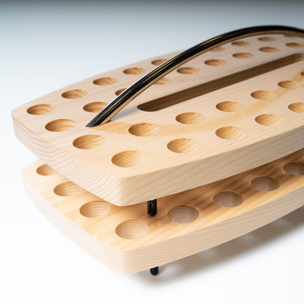 Ash Curved Stacking Communion Tray | Grace Church Supplies