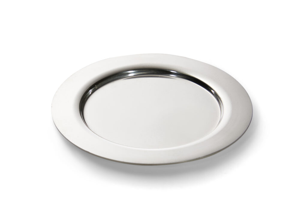 Pewter Paten for Portable Sets - Bread Plate | Grace Church Supplies