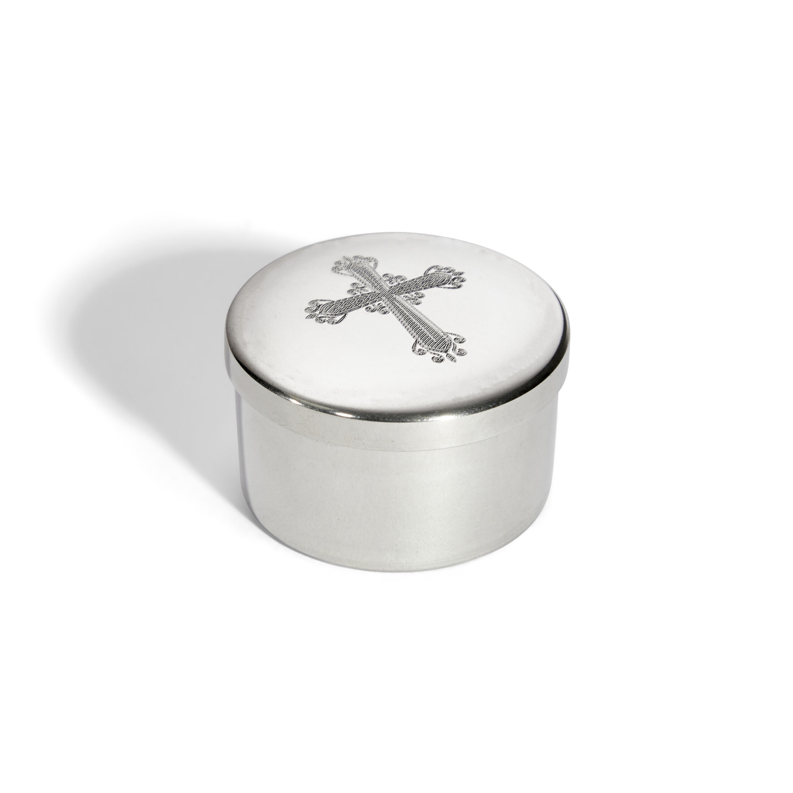 Pewter Pyx for Portable Sets - Bread Holder | Grace Church Supplies
