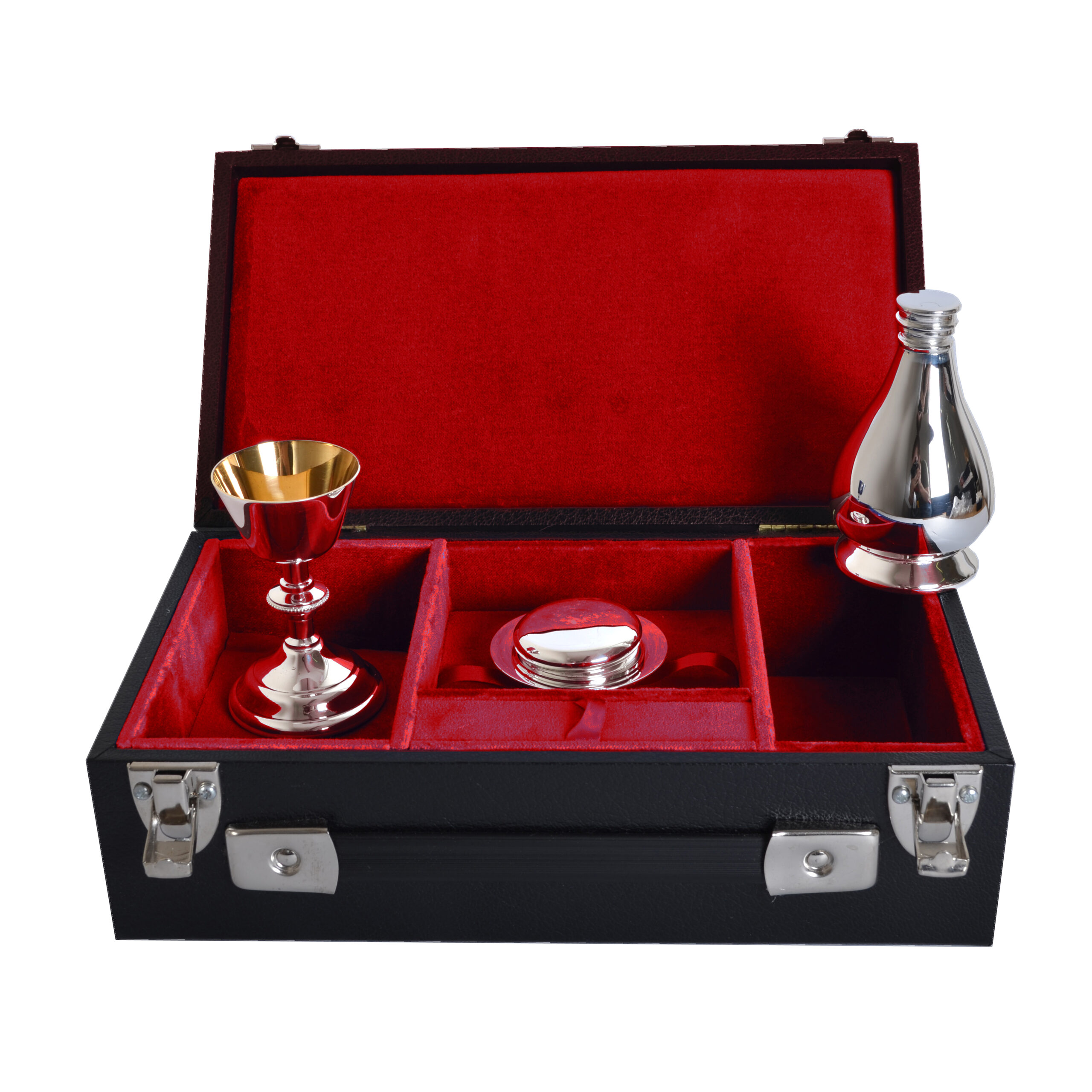 3 PCE Silver Plated Communion Set | Grace Church Supplies
