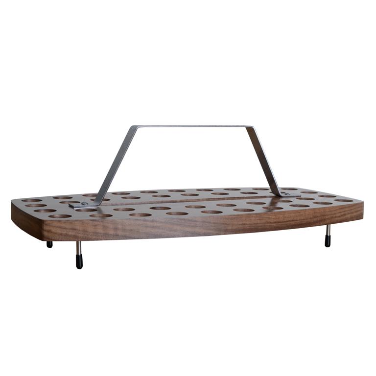 Walnut Stained Stacking Communion Tray | Grace Church Supplies