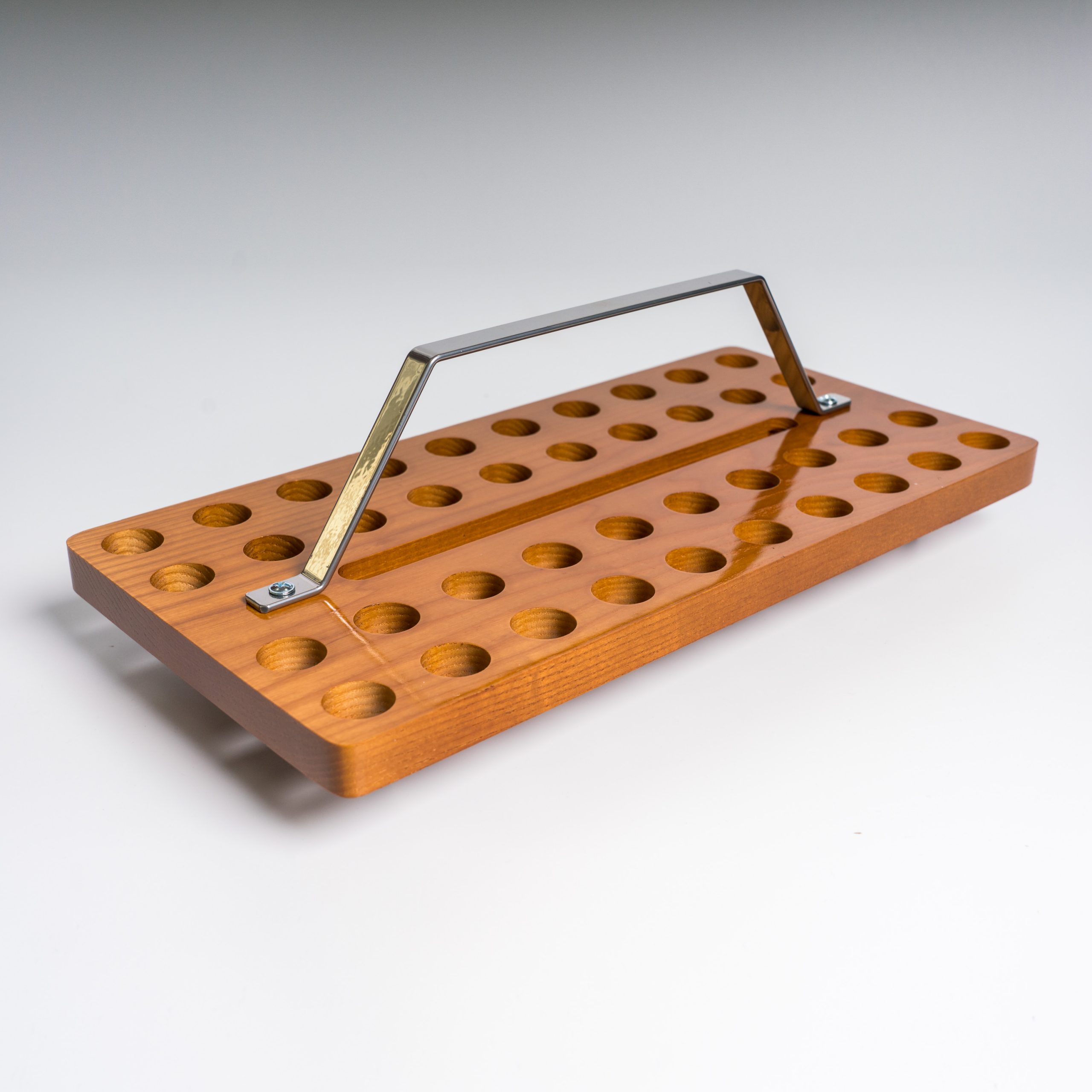 1 x Walnut Stained Communion Tray | Grace Church Supplies