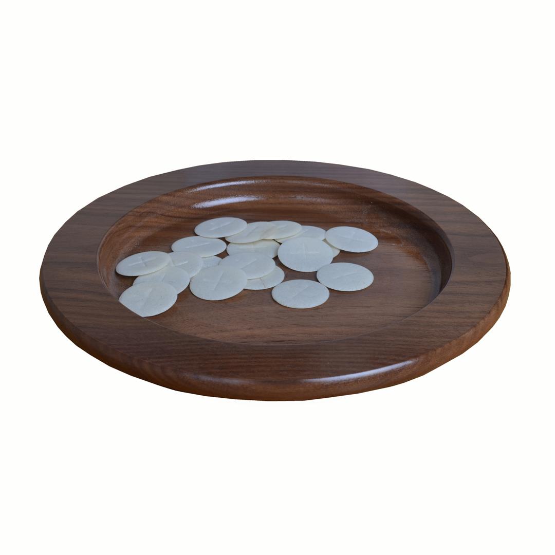 Solid Walnut Communion Trays | Grace Church Supplies